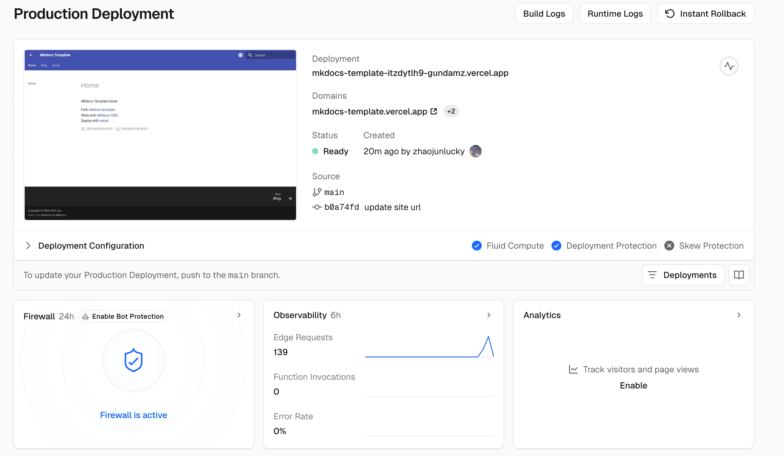 MkDocs Template with MkDocs CMS and Vercel - Jun's Learning